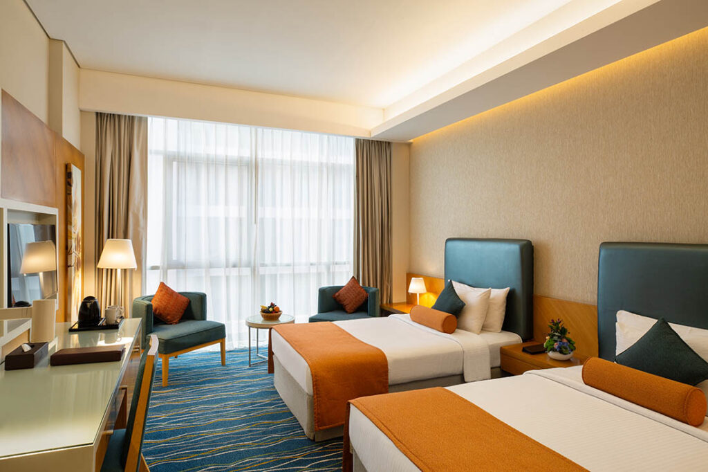 Book Superior Twin Room|4 star hotels Dubai|Business hotel Dubai